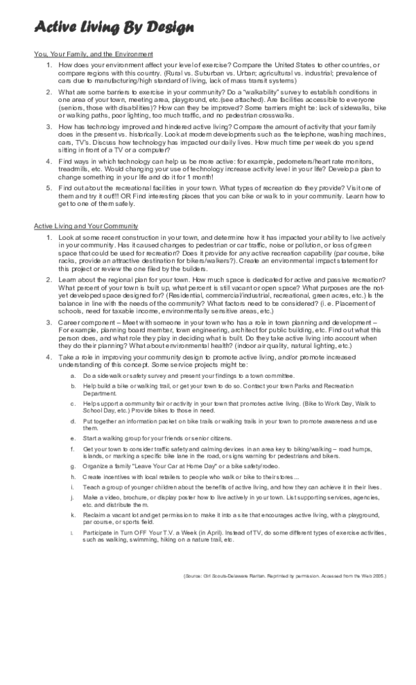 (PDF) Active Living by Design