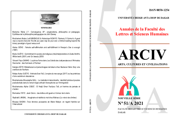 (PDF) Métadiscours et personnages-narrateurs chez Boubacar Boris Diop ...