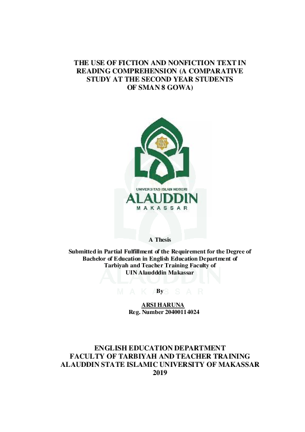 (PDF) The Use of Fiction and Nonfiction Text in Reading Comprehension ...