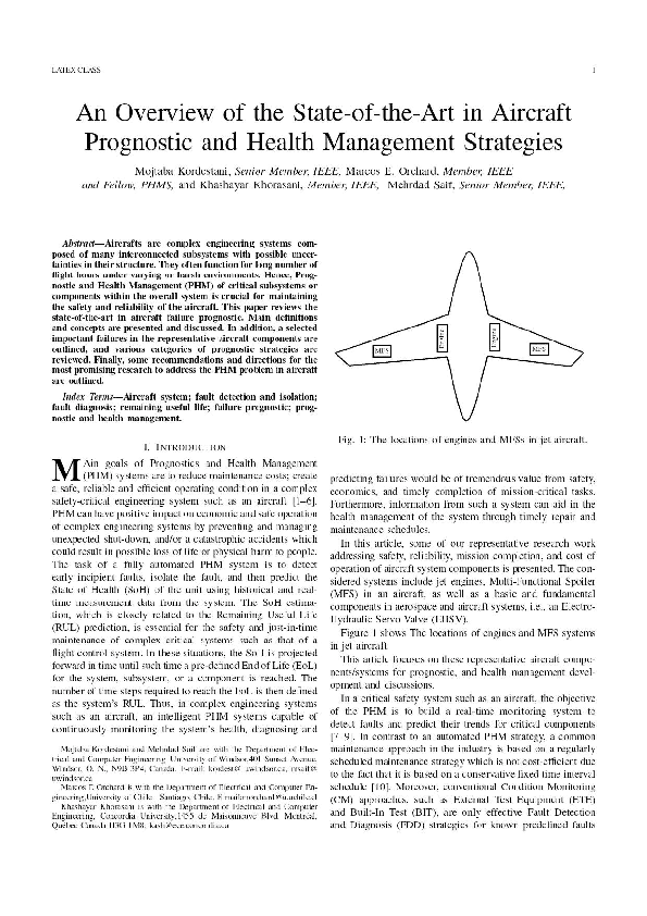 (PDF) An Overview of the State-of-the-Art in Aircraft Prognostic and ...