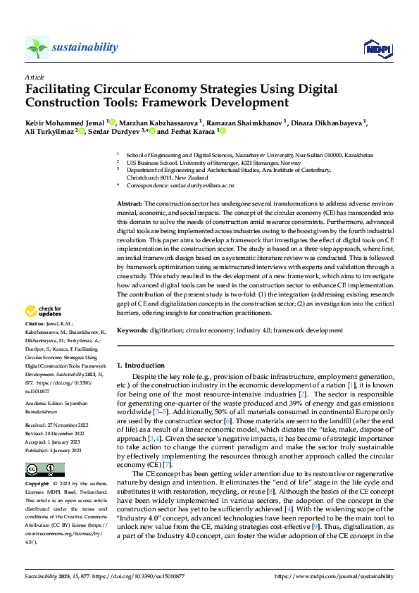 (PDF) Facilitating Circular Economy Strategies Using Digital ...