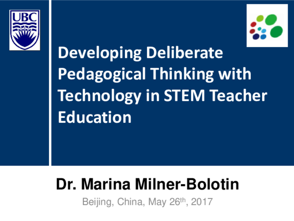 (PDF) Deliberate Pedagogical Thinking with Technology in STEM Teacher ...