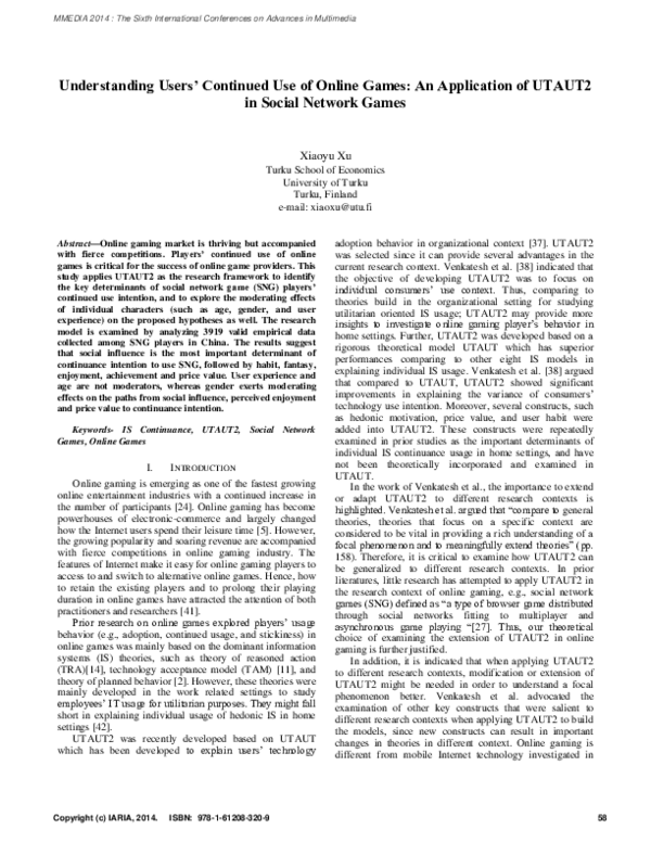 (PDF) Understanding Users’ Continued Use of Online Games: An ...