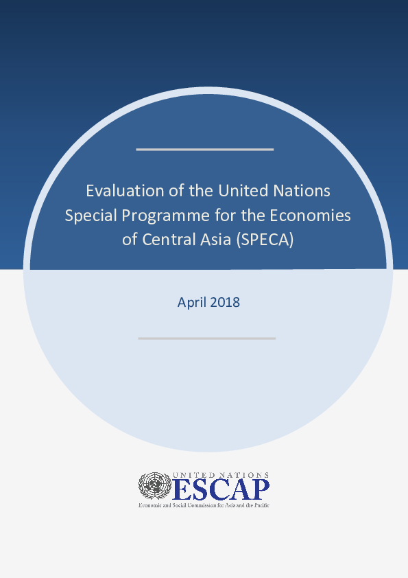 (PDF) Evaluation of the United Nations Special Programme for the ...
