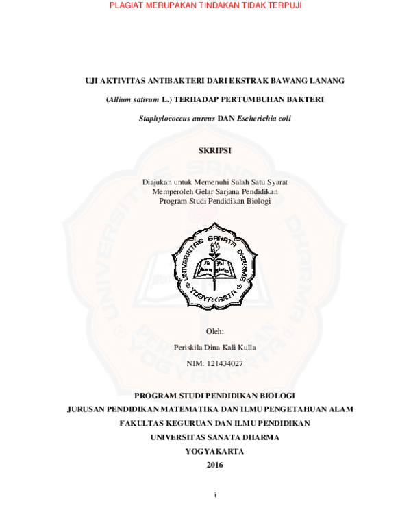 (PDF) Uji aktivitas antibakteri dari ekstrak bawang lanang (allium ...
