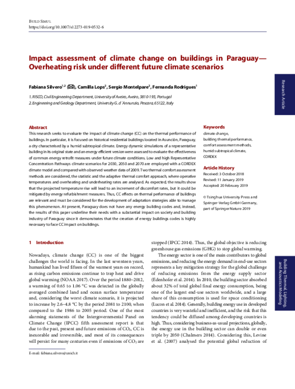 (PDF) Impact assessment of climate change on buildings in Paraguay ...