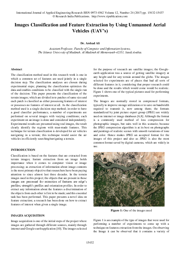 Pdf Images Classification And Feature Extraction By Using Unmanned