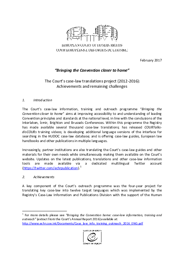 (PDF) When international case-law meets national law
