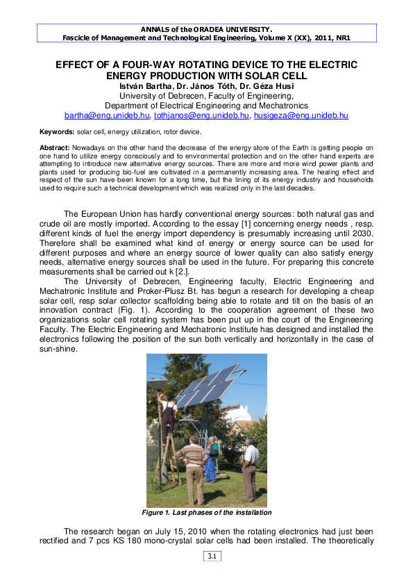 (PDF) Effect of a Four-Way Rotating Device to the Electric Energy ...