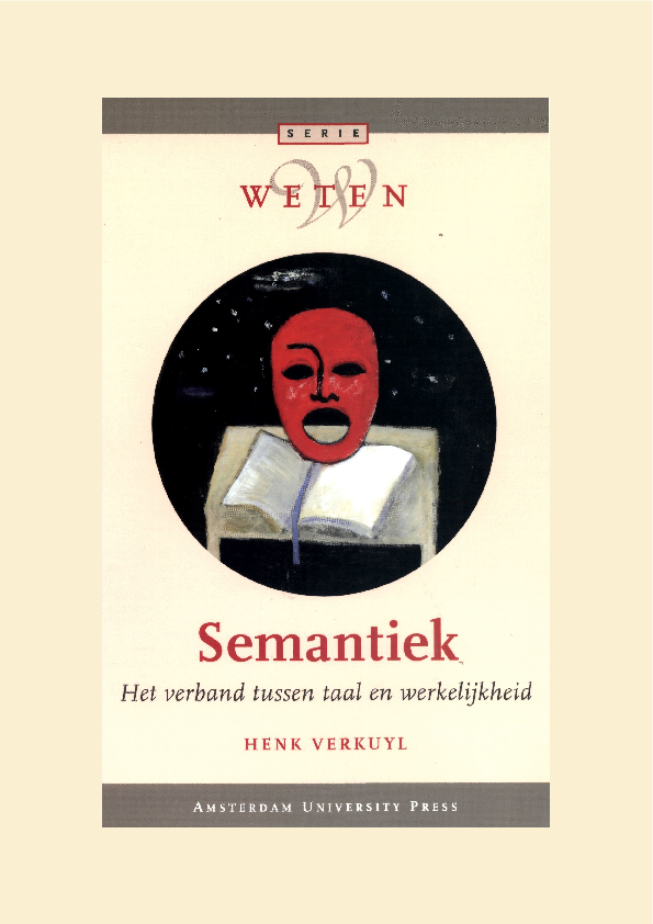 (PDF) Semantiek. Het verband tussen taal en werkelijkheid | Henk ...
