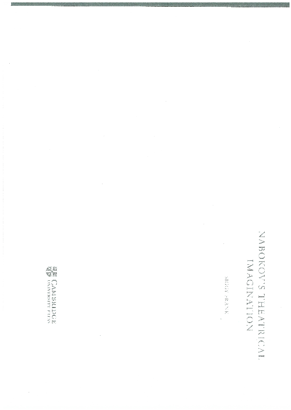 (PDF) Shakespeare's Ghos: The Real Life of Sebastian Knight, "'That in ...