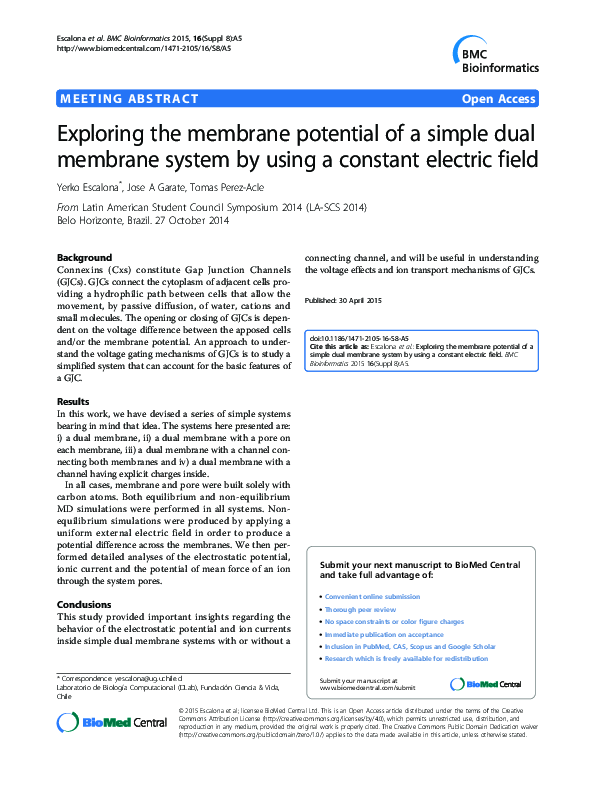 (PDF) Exploring the membrane potential of a simple dual membrane system ...