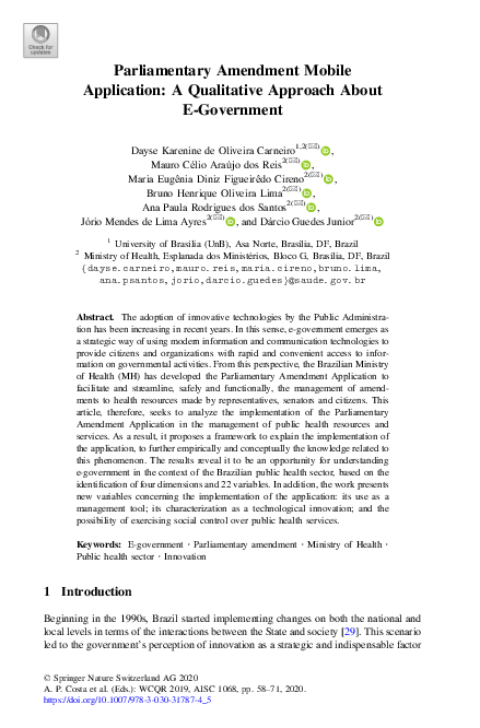 (PDF) Parliamentary Amendment Mobile Application: A Qualitative ...
