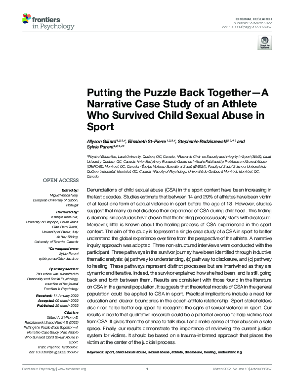 (PDF) Putting the Puzzle Back Together—A Narrative Case Study of an ...