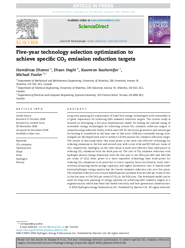 (PDF) Five-year technology selection optimization to achieve specific ...