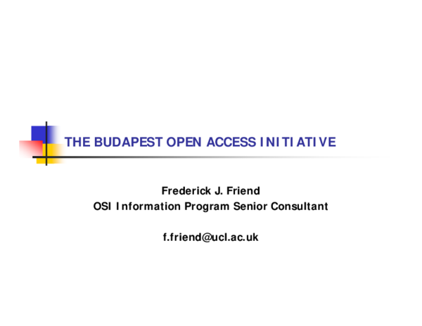 (PDF) Budapest open access initiative