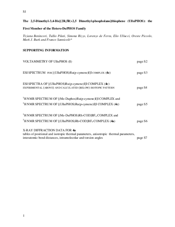 (PDF) 2,5-Dimethyl-3,4-bis[(2 R ,5 R )-2,5-dimethylphospholano ...