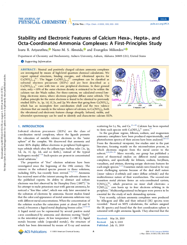 (PDF) Stability and Electronic Features of Calcium Hexa-, Hepta-, and ...
