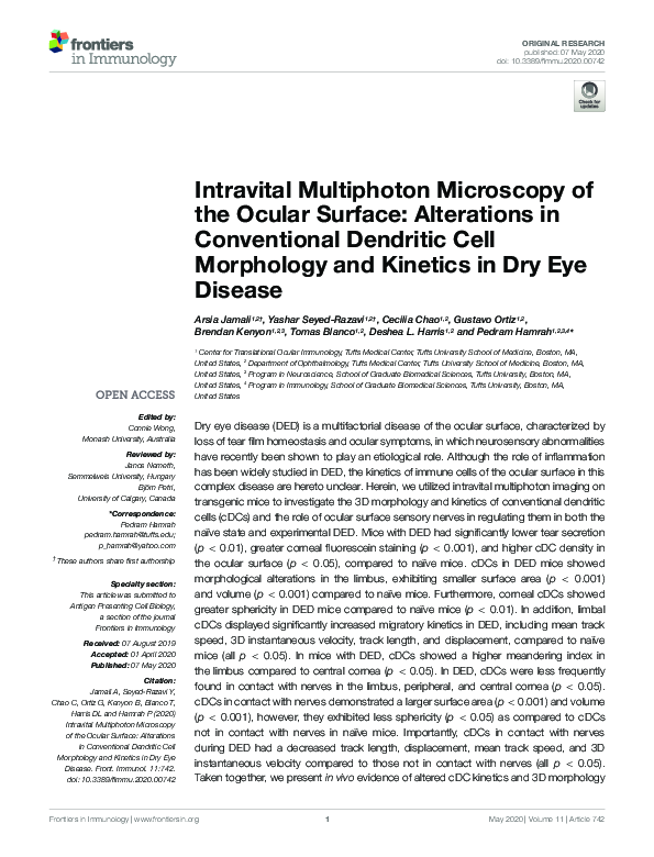 (PDF) Intravital Multiphoton Microscopy of the Ocular Surface ...