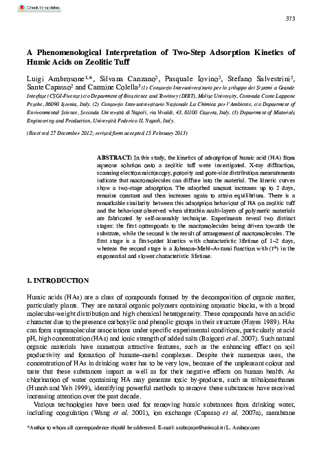 (PDF) A Phenomenological Interpretation of Two-Step Adsorption Kinetics ...