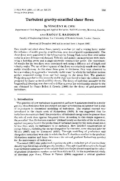 (PDF) Turbulent gravity-stratified shear flows