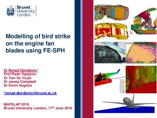 (PDF) Modelling of bird strike on the engine fan blades using FE-SPH