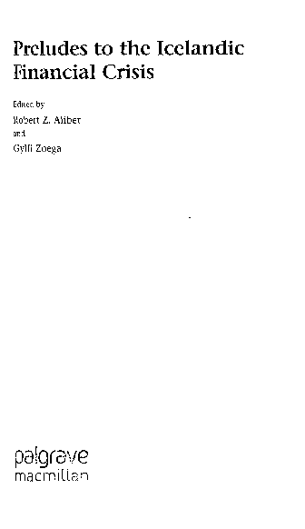 (PDF) Preludes to the Icelandic Financial Crisis