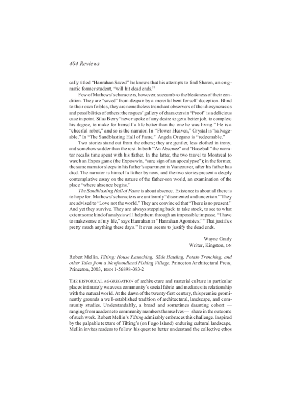 (PDF) Robert Mellin. Tilting: House Launching, Slide Hauling, Potato ...