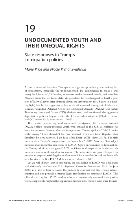 (PDF) Undocumented Youth and Their Unequal Rights