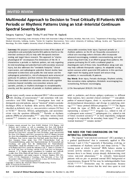 (PDF) Multimodal Approach to Decision to Treat Critically Ill Patients ...