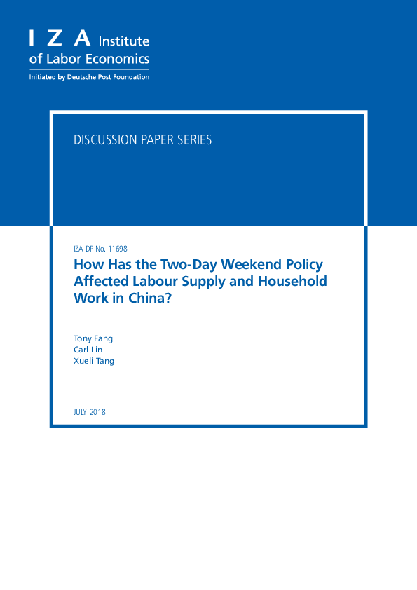 (PDF) How Has the Two-Day Weekend Policy Affected Labour Supply and ...