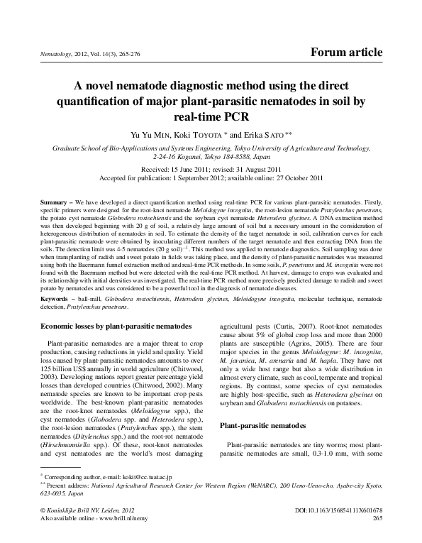 (PDF) A novel nematode diagnostic method using the direct ...