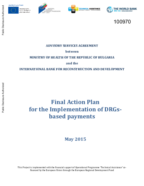 (PDF) Final action plan for the implementation of DRGs-based payments