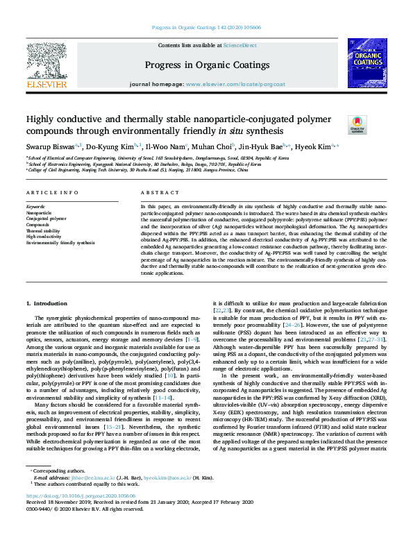 (PDF) Highly conductive and thermally stable nanoparticle-conjugated polymer compounds through ...