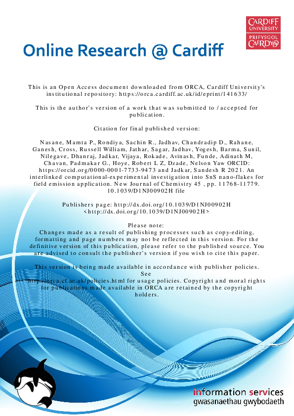 Pdf An Interlinked Computationalexperimental Investigation Into Sns