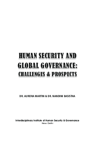 (PDF) Human Security & Governance: Challenges & Prospects