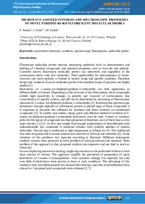 (PDF) Microwave-assisted synthesis of 1,8-naphthalic anhydride and fluorescent probes based on ...