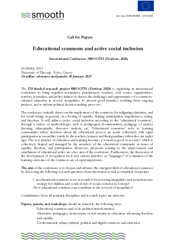 (PDF) Educational commons and active social inclusion