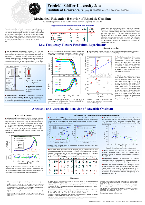 (PDF) Anelastic and Viscoelastic Behavior of Rhyolitic Obsidian Low ...