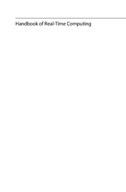 (PDF) Handbook of Real-Time Computing