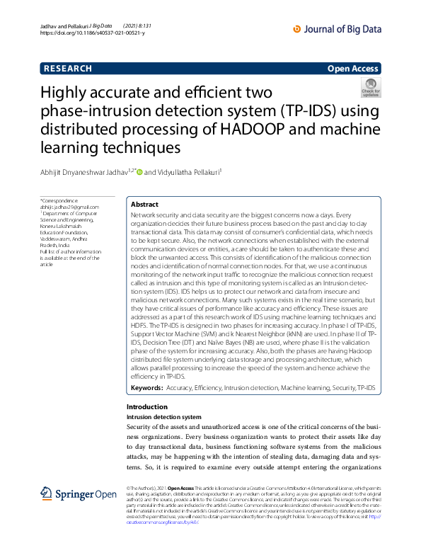 (PDF) Highly accurate and efficient two phase-intrusion detection ...