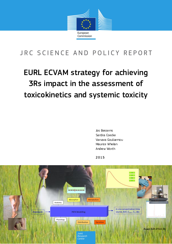 (PDF) EURL ECVAM strategy for achieving 3Rs impact in the assessment of toxicokinetics and ...