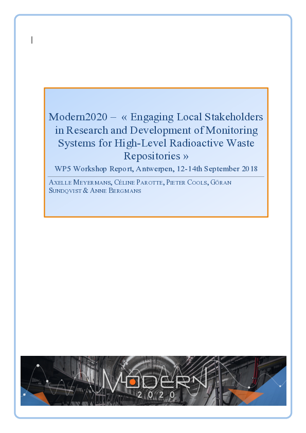 (PDF) Modern 2020- "Engaging Local Stakeholders in Research and ...