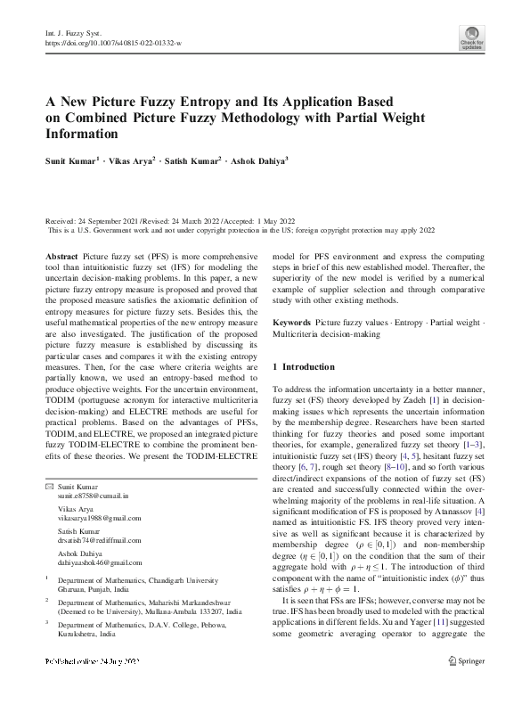 (PDF) A New Picture Fuzzy Entropy and Its Application Based on Combined Picture Fuzzy ...
