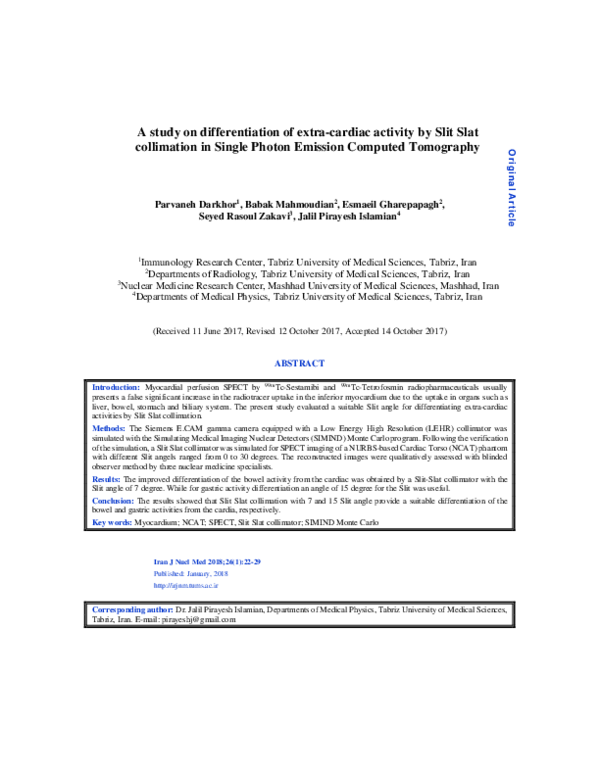 (PDF) A study on differentiation of extra-cardiac activity by Slit Slat ...