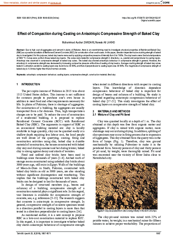 (PDF) Effect of Compaction during Casting on Anisotropic Compressive ...
