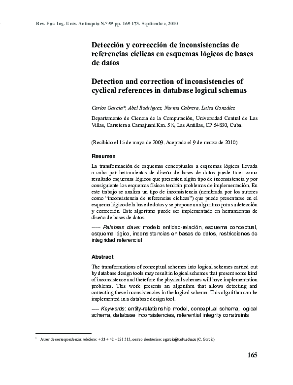 (PDF) Detección y corrección de inconsistencias de referencias cíclicas en esquemas lógicos de ...