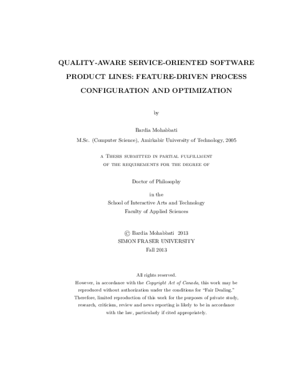 (PDF) Quality-aware Service-Oriented Software Product Lines: Feature-Driven Process ...