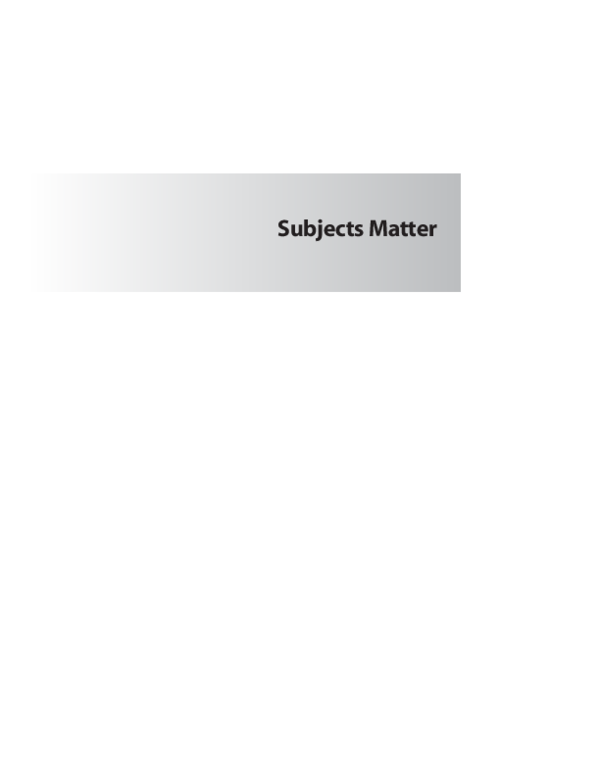 (PDF) Subjects matter: Every teacher's guide to content-area reading