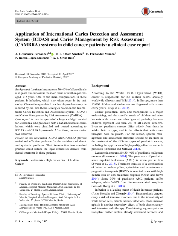 (PDF) Application of International Caries Detection and Assessment ...